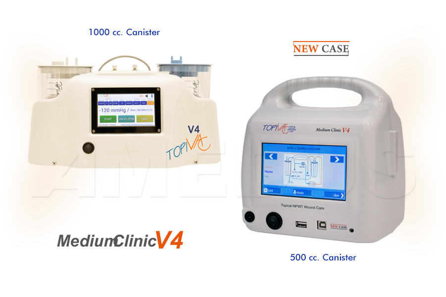 TopiVac Clinic V4 Professional Hybrid Topical Oxygen/Ozone Gas T-NPWT ...